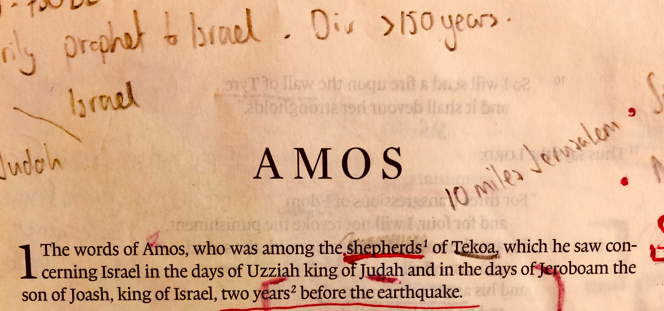 Amos 1.1 – All called to serve – James Travis